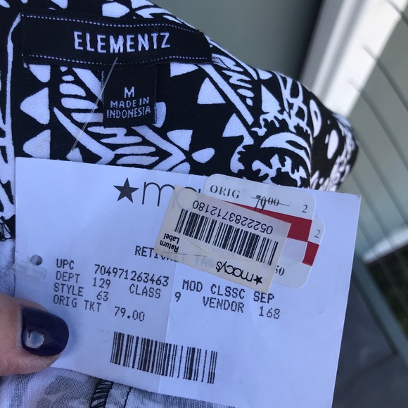 Elementz | Dresses | Elementz Mixed Print Dress Nwt Size M | Poshmark